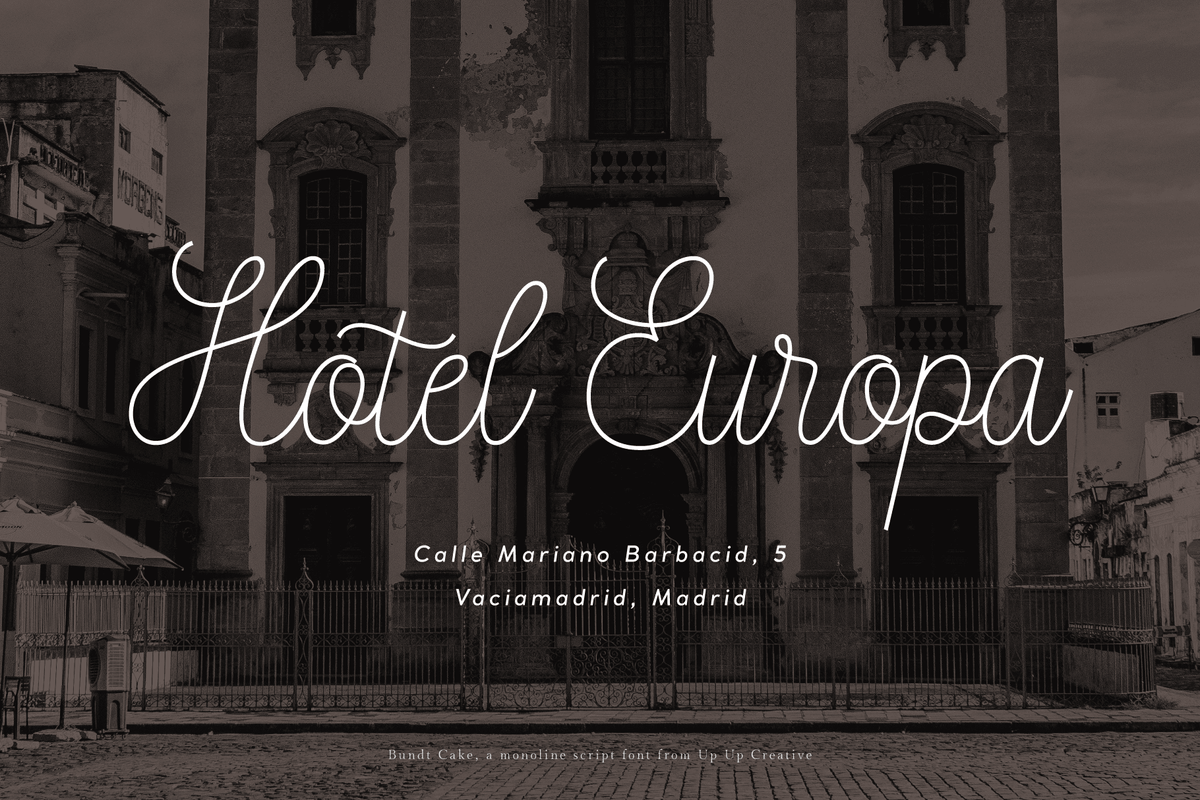 Bundt Cake Script Font – Up Up Creative