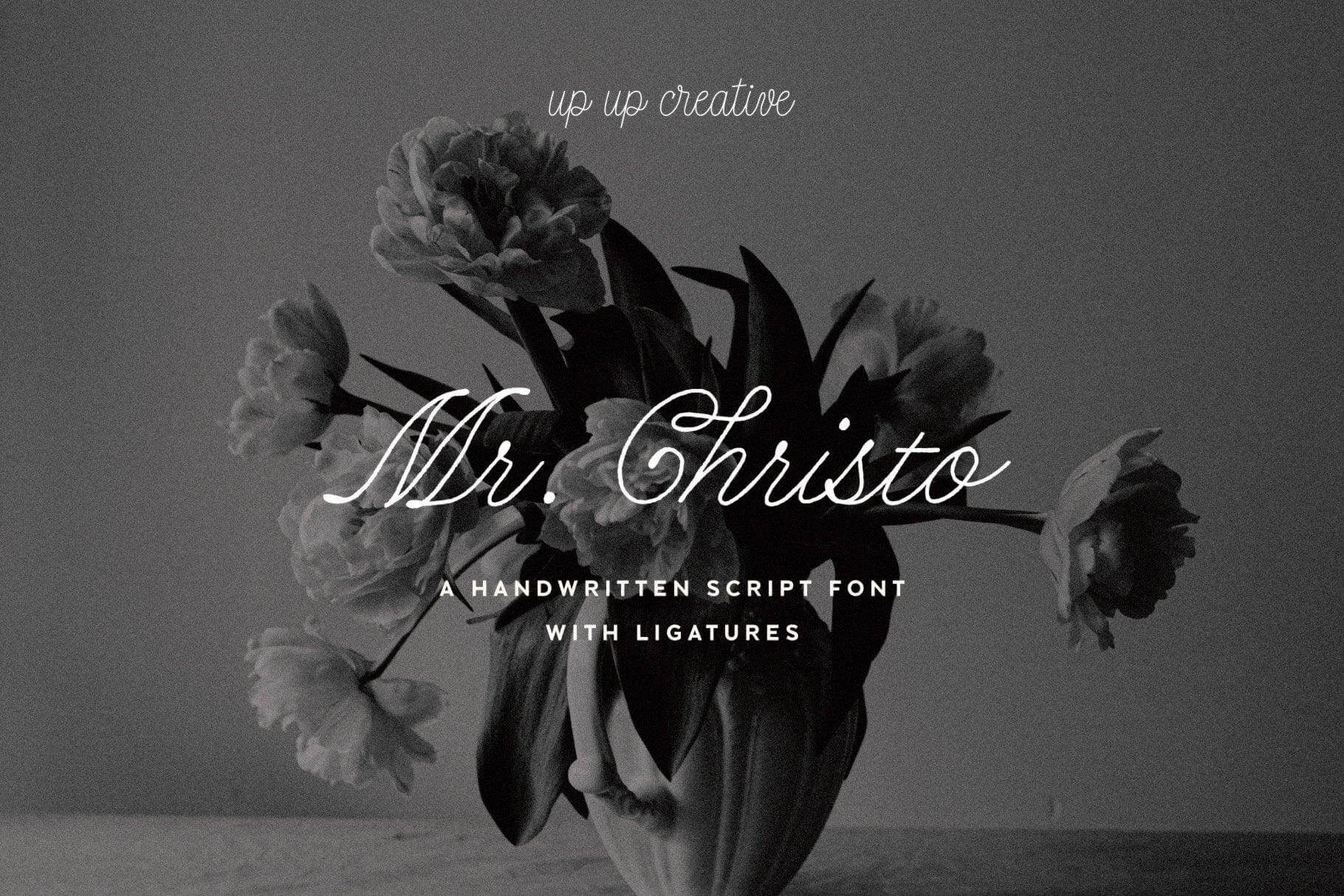 Mr. Christo Script Font - Script Font - Up Up Creative