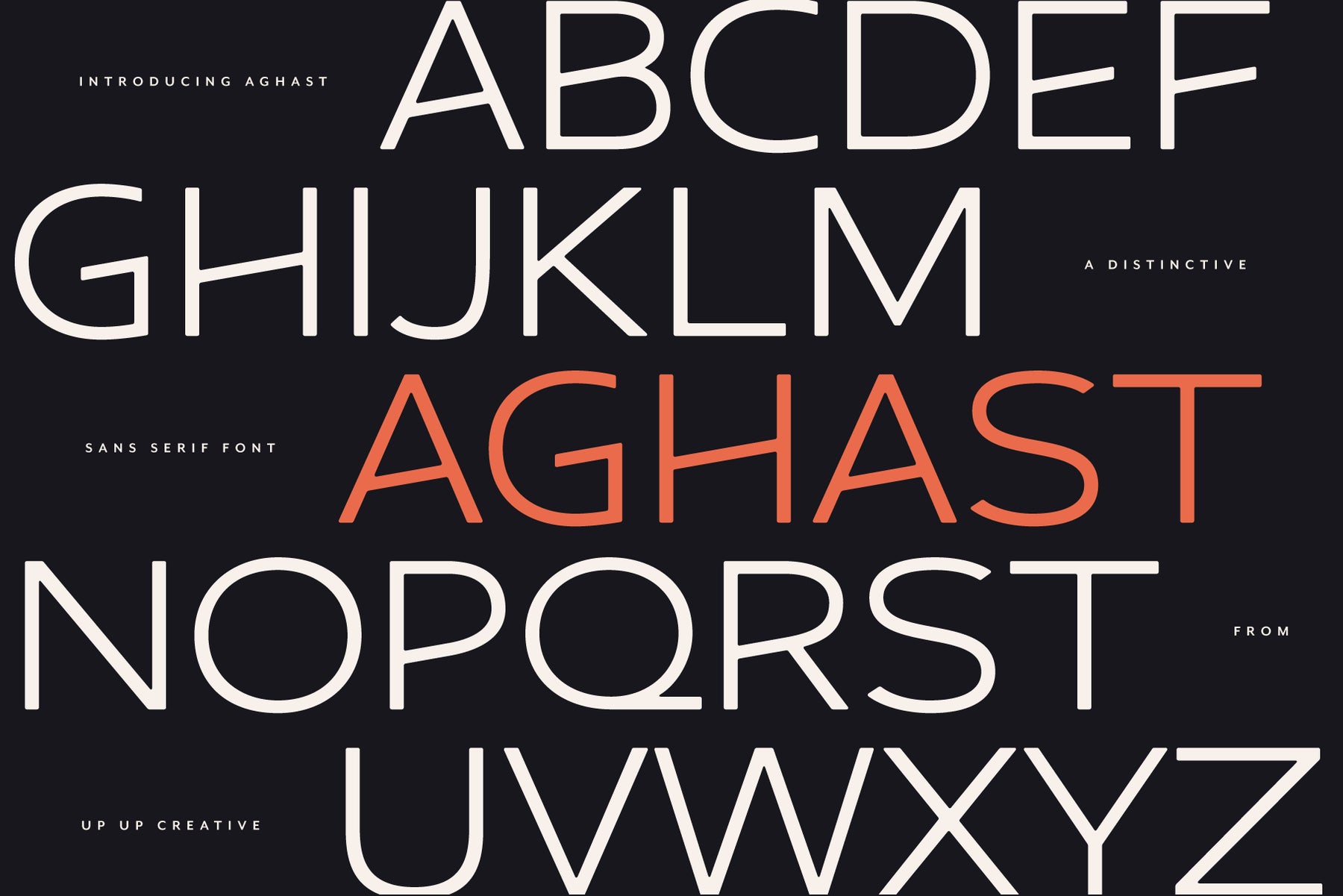Aghast Sans Serif Font - Sans Serif Font - Up Up Creative