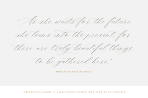 Slight Script Font - Script Font - Up Up Creative