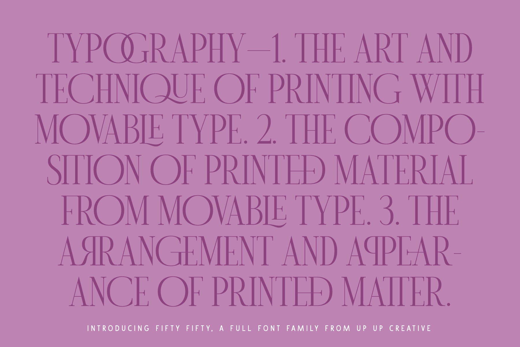 Fifty Fifty Serif Font Family with Italics - Up Up Creative