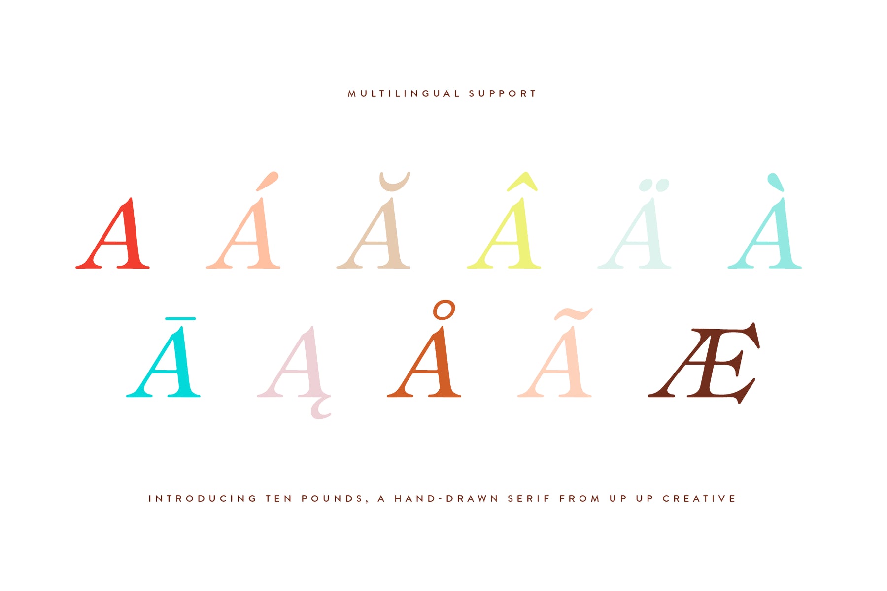 Ten Pounds, a Hand-Drawn Serif Font – Up Up Creative