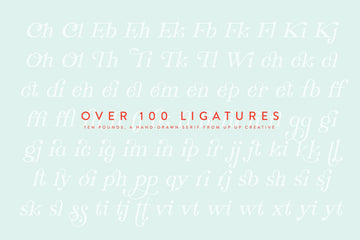 Ten Pounds, a Hand-Drawn Serif Font – Up Up Creative