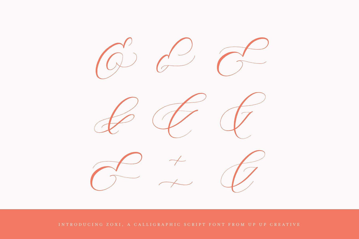 Zoxi Script Font – Up Up Creative