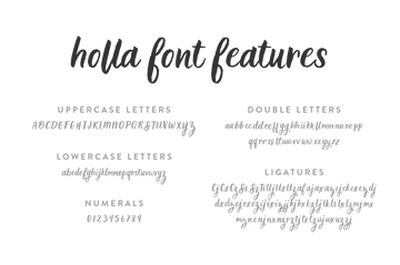 Holla Script Font – Up Up Creative