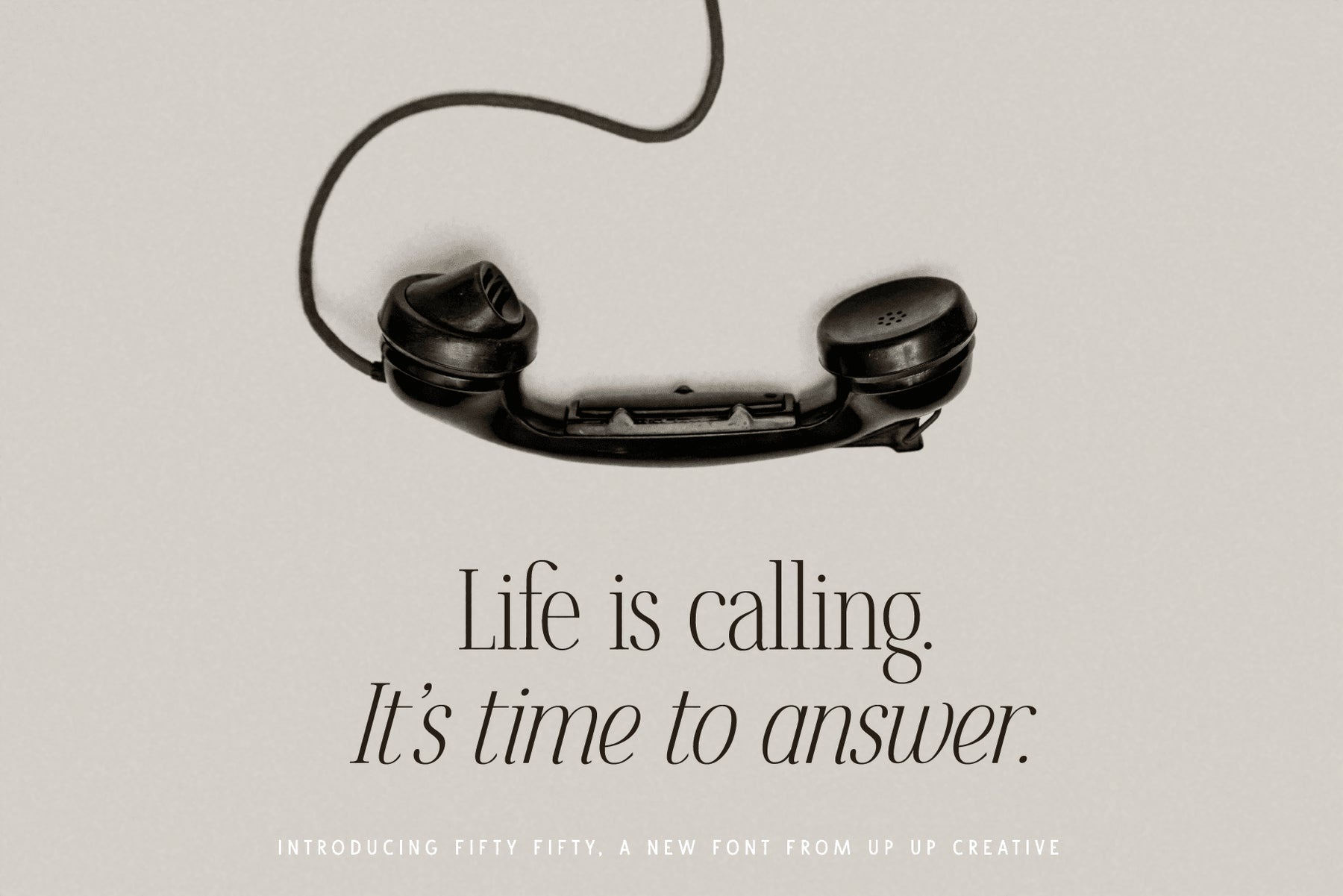 Fifty Fifty Serif Font with Italics – Up Up Creative