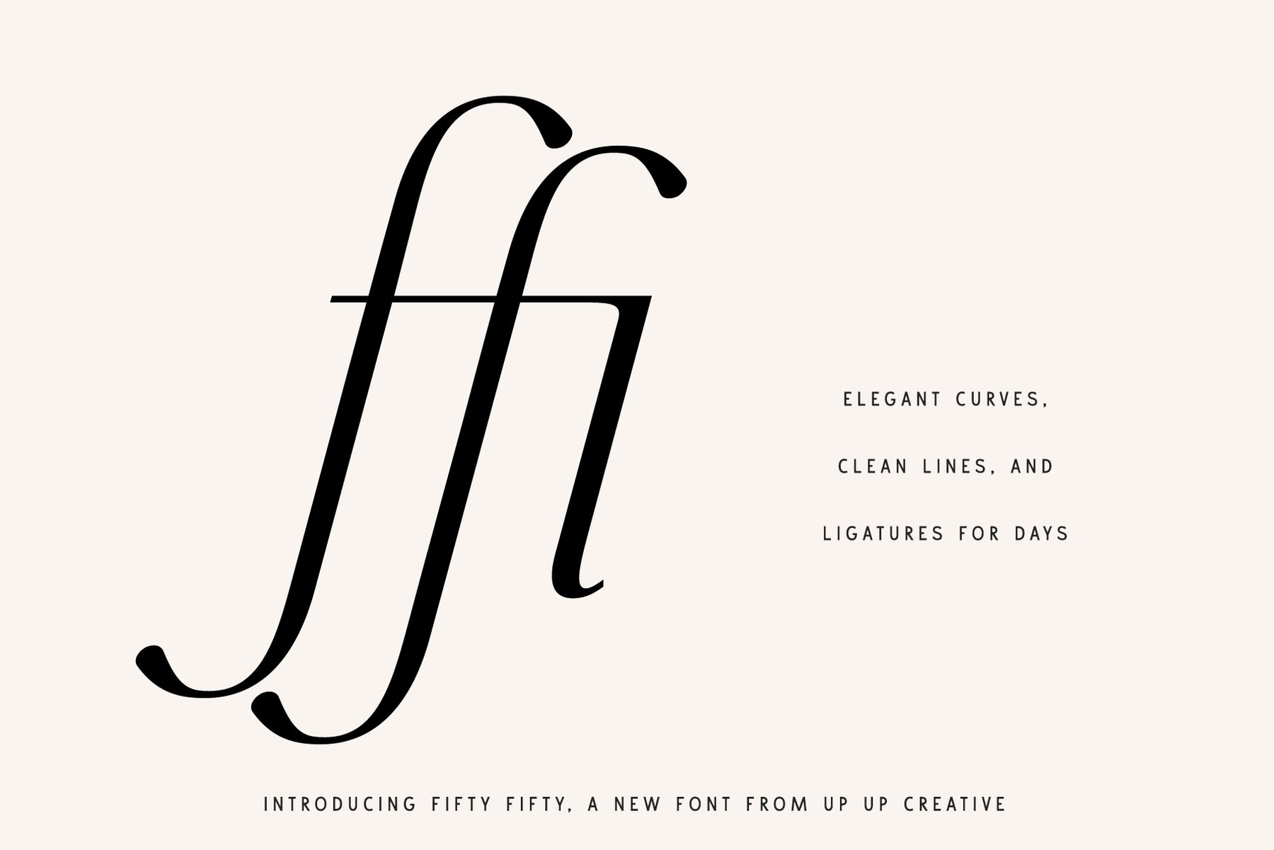 Fifty Fifty Serif Font with Italics – Up Up Creative