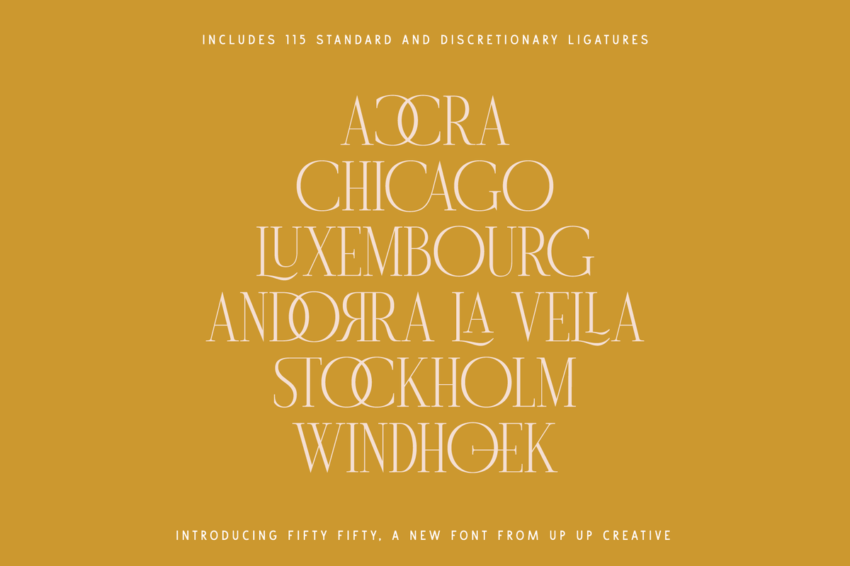 Fifty Fifty Serif Font with Italics – Up Up Creative